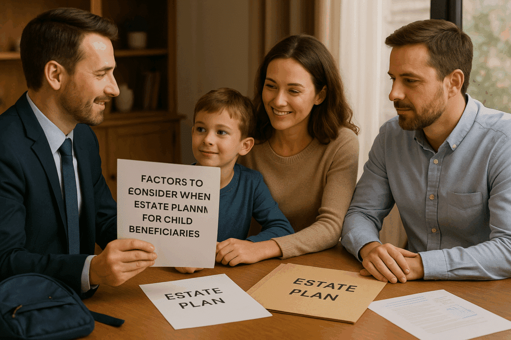 Estate Planning for Child Beneficiaries: Key Factors to Consider